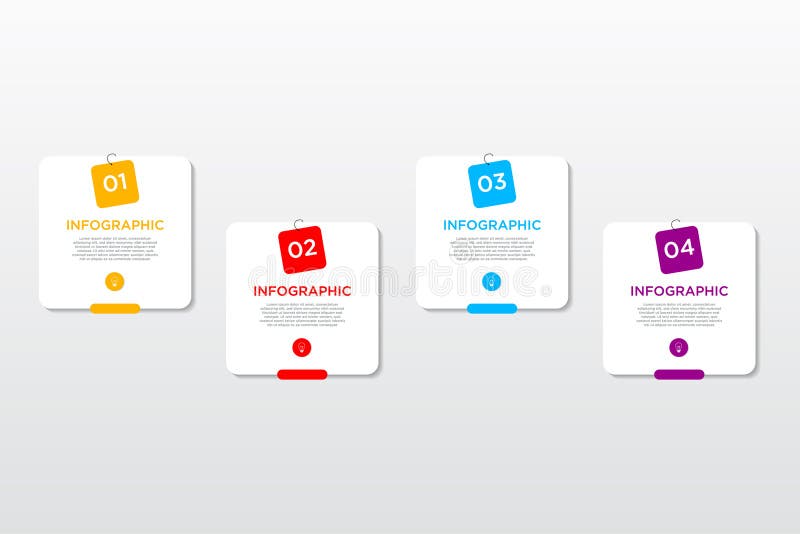 Modern Infographic Design Template with Business Icons and 6 Steps ...