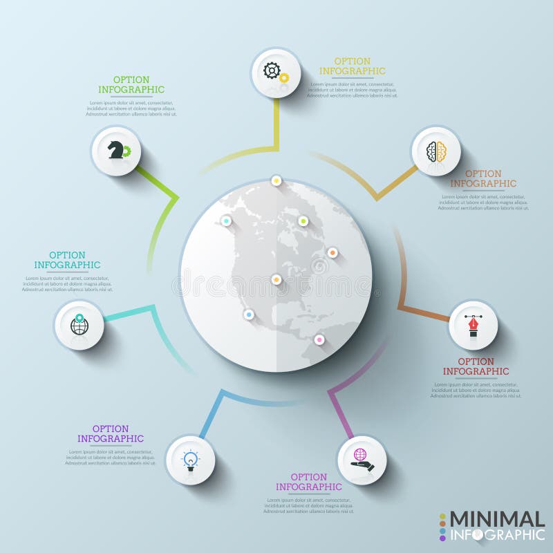 Modern Infographic Design Template Stock Vector - Illustration of icon ...