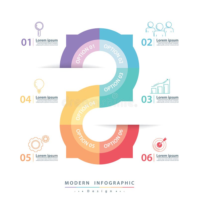 Modern Graph Banner Infographic Stock Vector - Illustration of cover ...