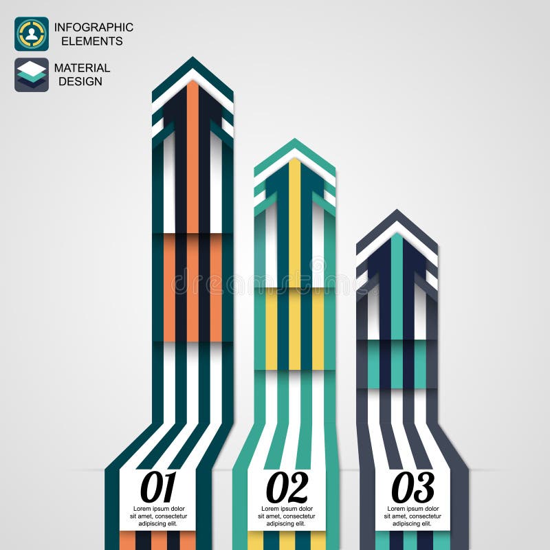 Modern Infographic Elements, Business Arrow Stock Vector - Illustration ...