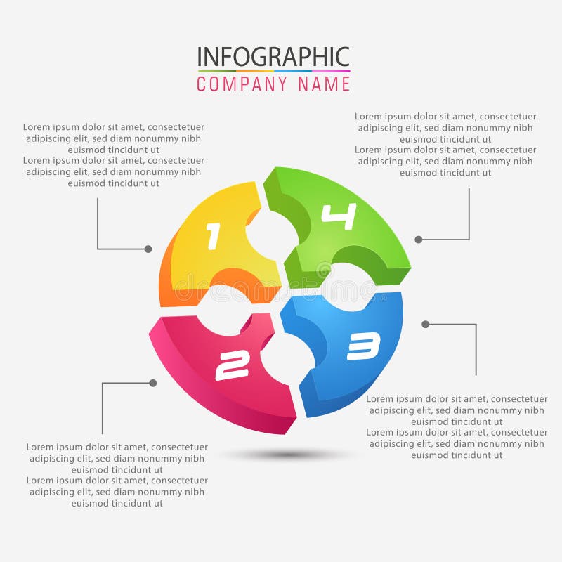 Modern infographic 4. stock vector. Illustration of eps10 - 243561976