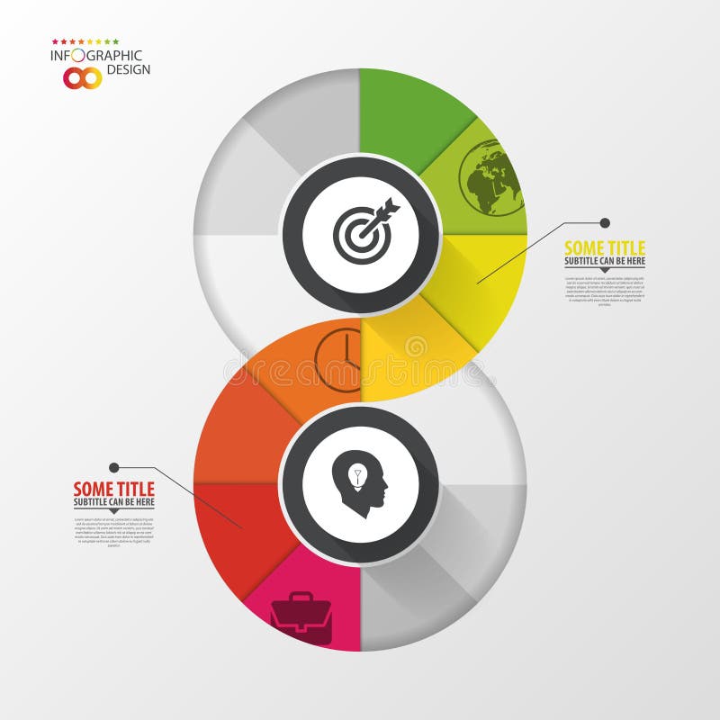 Abstract Infinity Element for Infographic. Modern Template Stock Vector ...