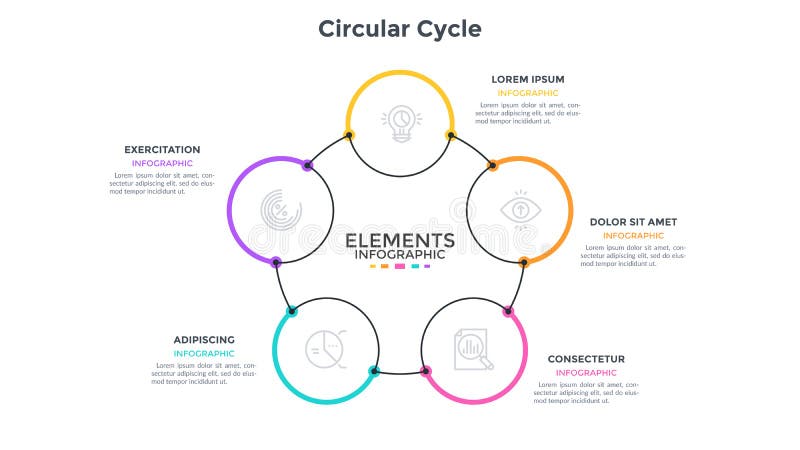 Modern Infographic Options Banner Stock Vector - Illustration of cycle ...