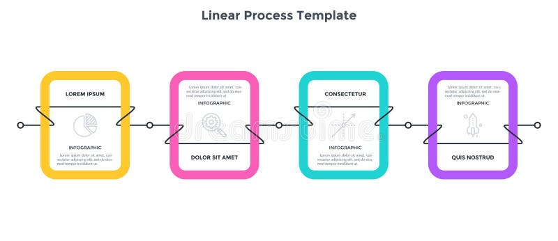 Modern Infographic Options Banner Stock Vector - Illustration of linear ...