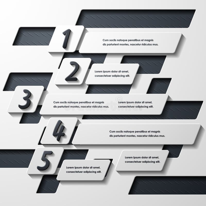 Modern Infographic, Realistic Design Elements Stock Vector ...