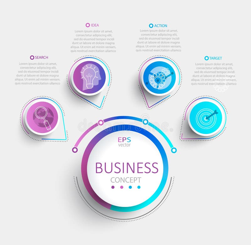 4 Block Infographic Stock Illustrations – 218 4 Block Infographic Stock ...