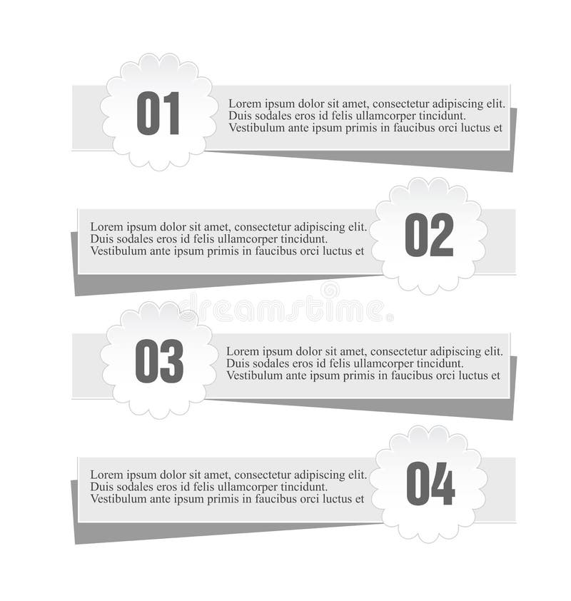 Modern Infographic Stickers Newspaper Style Design Template Stock ...