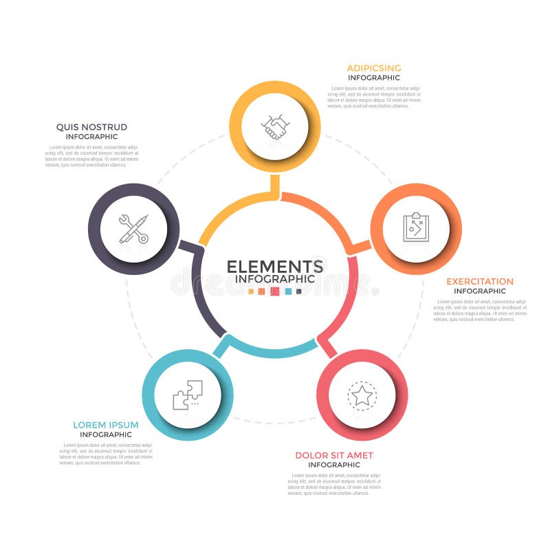 Modern Infographic Template Stock Vector - Illustration of modern ...