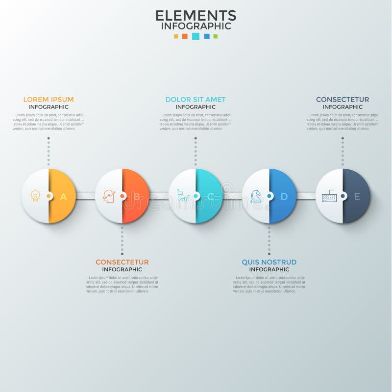 Modern Infographic Template Stock Vector - Illustration of progress ...