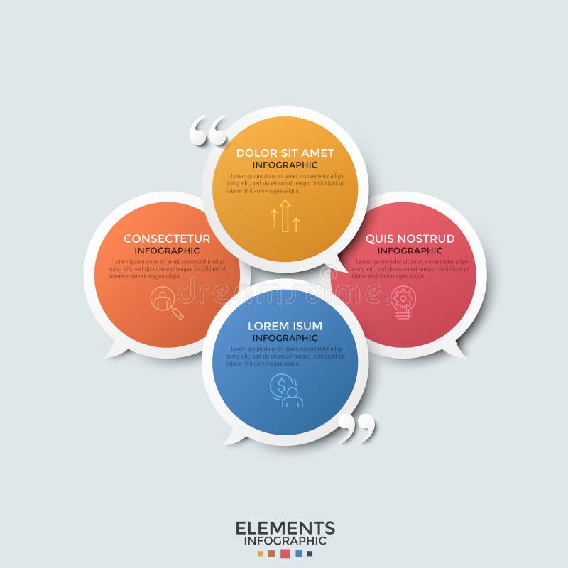 Overlapping Circle Infographic Stock Illustrations – 685 Overlapping ...