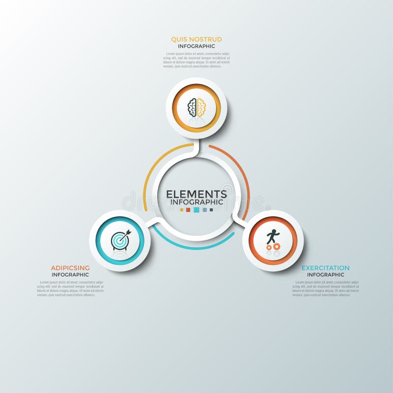 Infographic Center Three Around Stock Illustrations – 25 Infographic ...