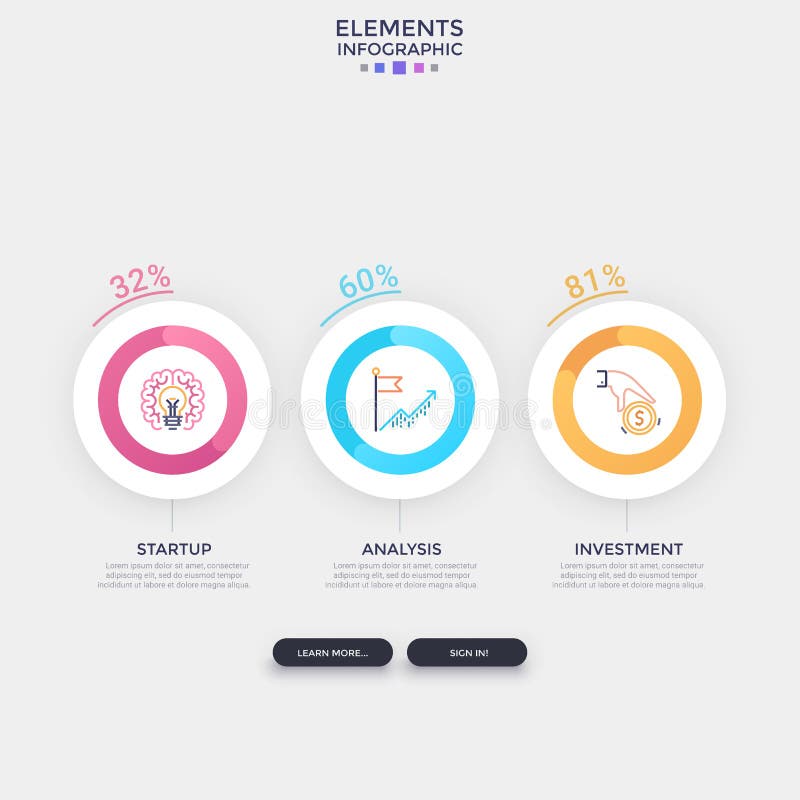 Modern Infographic Template Stock Vector - Illustration of project ...