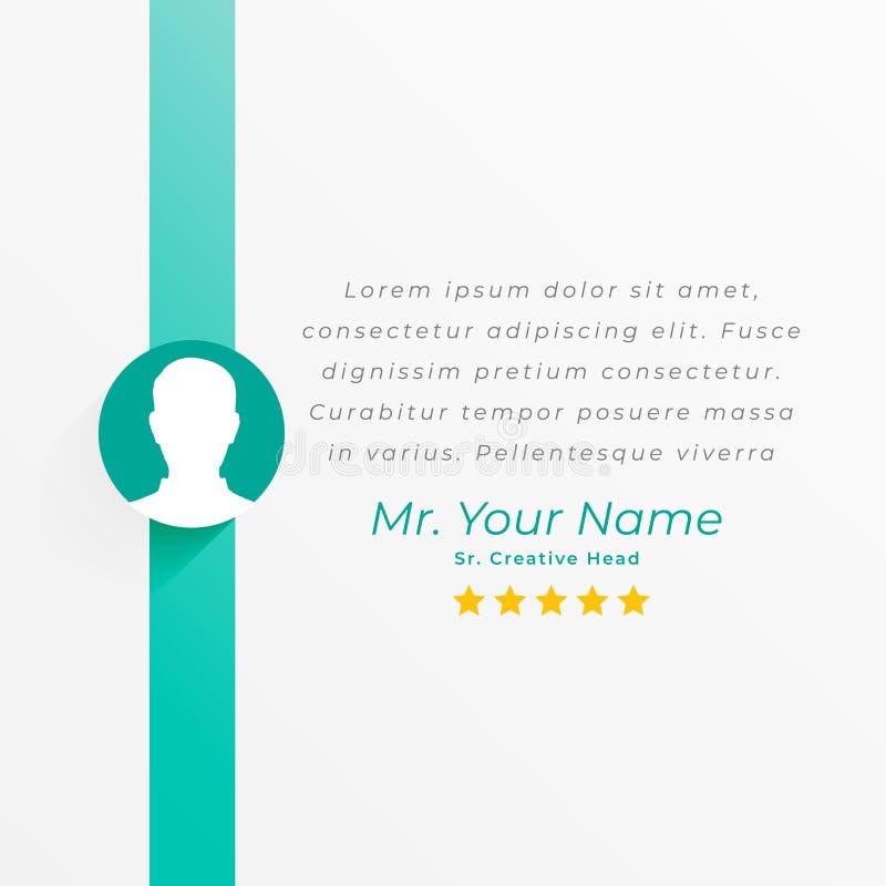 Modern Infographic Testimonial Quotation Background Design Stock ...