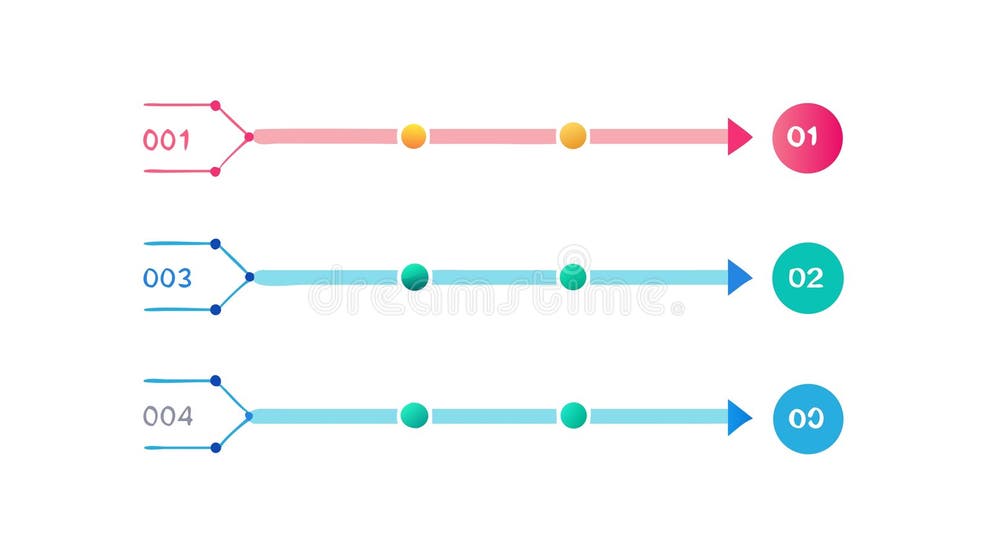 Modern Infographic Timeline, Multi-Step Process Vector, Vector Design Generative AI Stock Vector ...