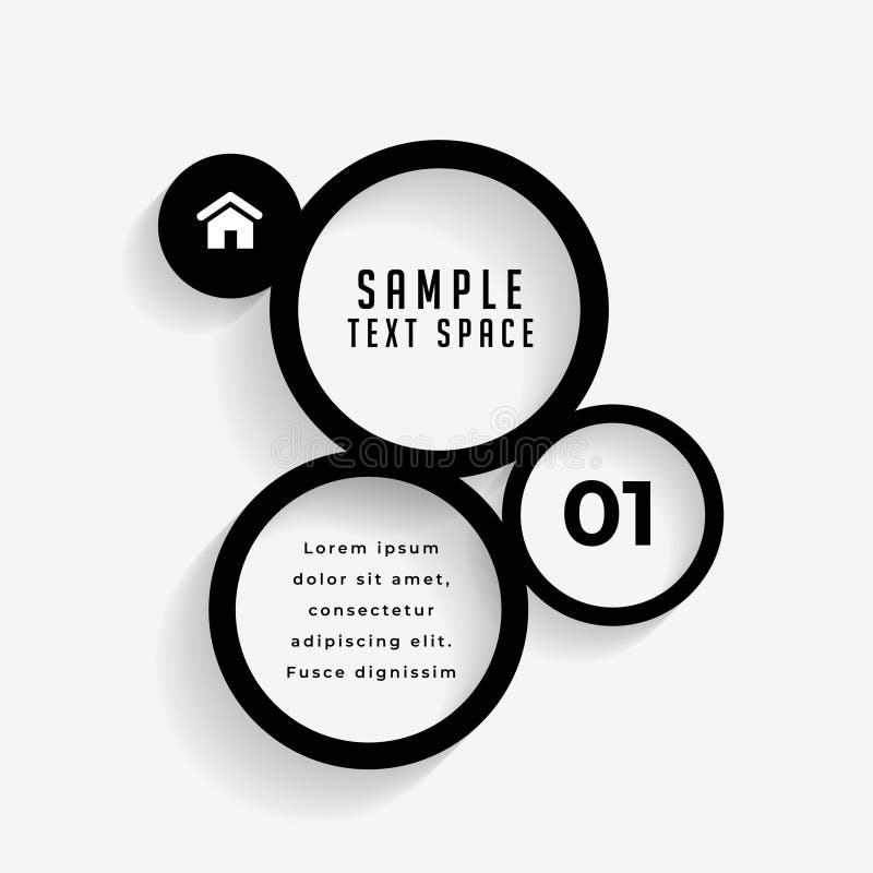 Modern Infographic Timeline with Text Message on Circular Layout Vector ...