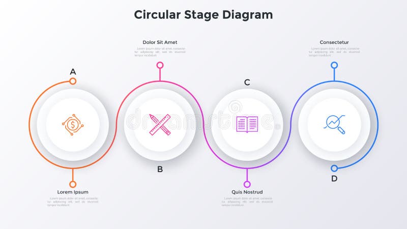 Modern Infographic Vector Banner Stock Vector - Illustration of ...
