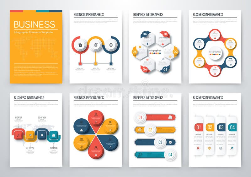 Modern Infographic Vector Concept Stock Vector - Illustration of flyer ...