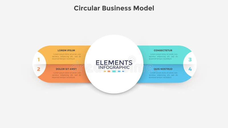 Modern Infographic Vector Template Stock Vector - Illustration of ...