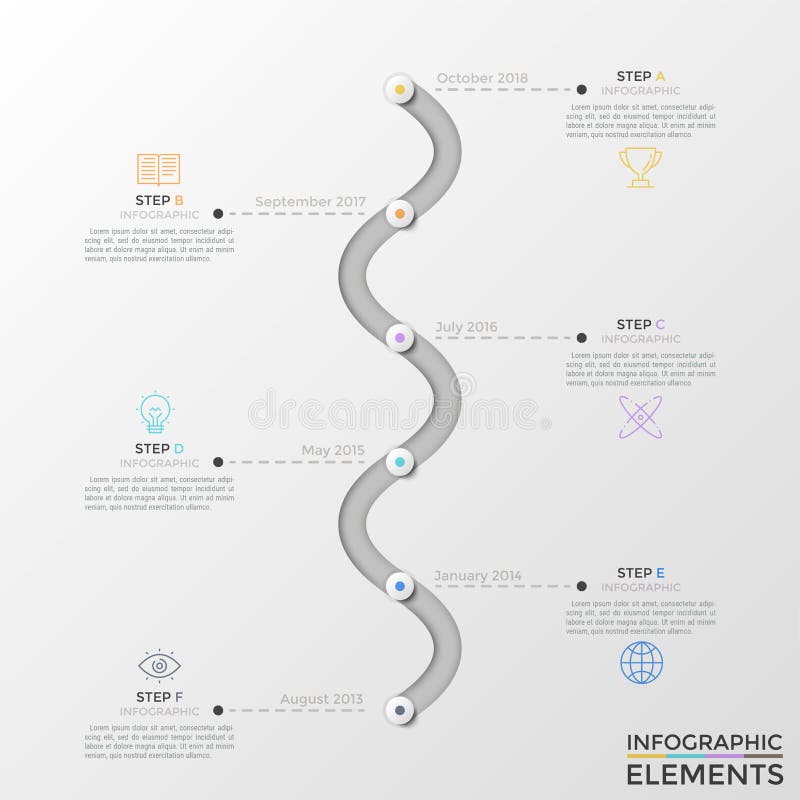 Wavy Timeline Stock Illustrations – 91 Wavy Timeline Stock ...
