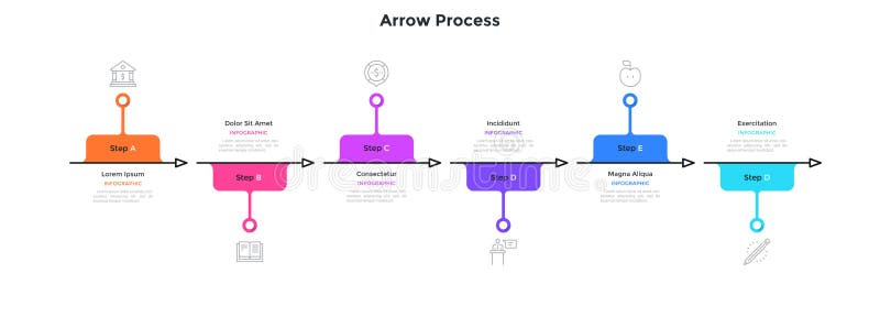 Six Stage Flowchart Process Stock Illustrations – 185 Six Stage ...