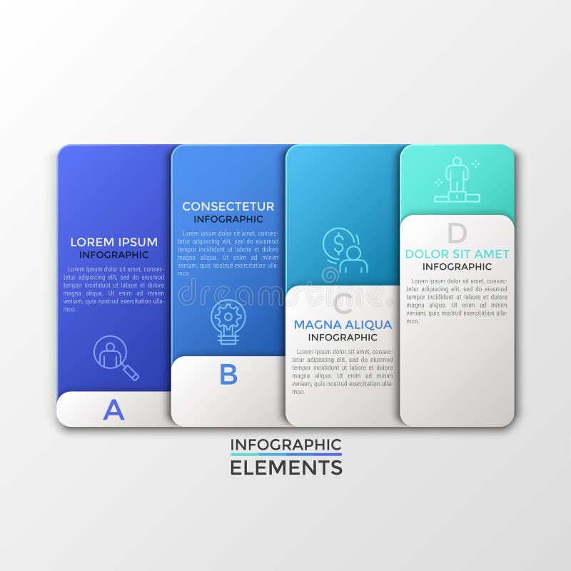 Modern Infographic Vector Template Stock Vector - Illustration of ...