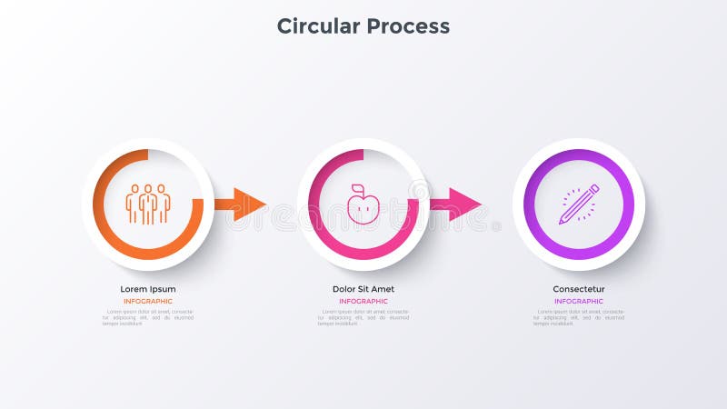 Modern Infographic Vector Template Stock Vector - Illustration of ...