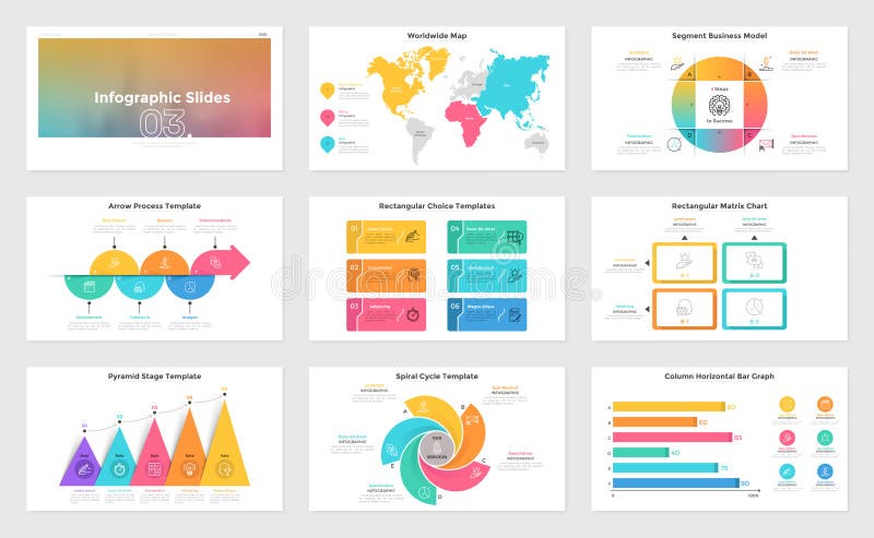 Modern Infographic Vector Template Stock Vector - Illustration of ...