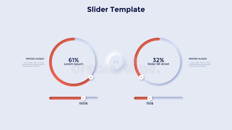Modern Infographic Vector Template Stock Vector - Illustration of ...