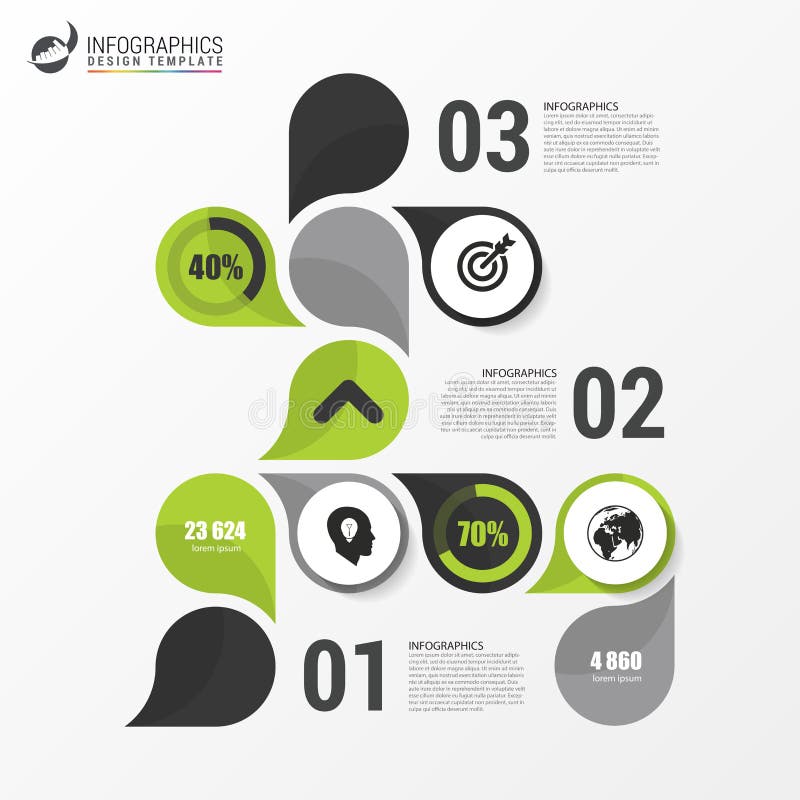Modern Infographics Bubble Speech Template. Vector Stock Vector ...