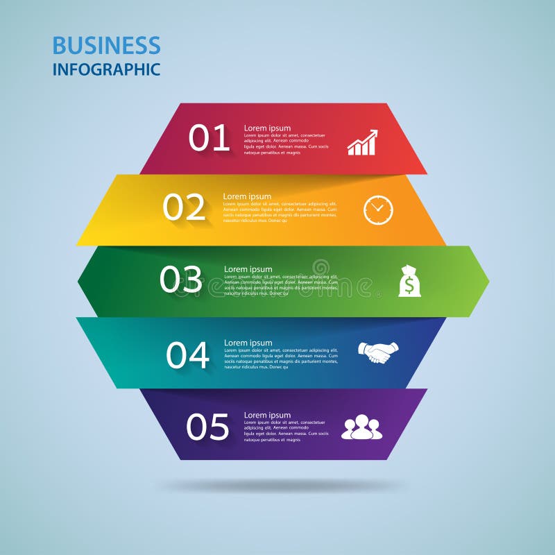 Modern Infographics Process with Connected , Icons and Text for Stock ...