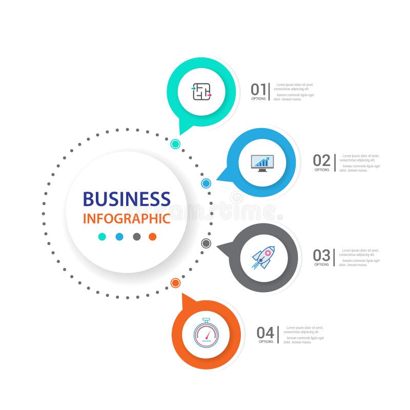 Modern Infographics Process with Connected , Icons. Stock Vector ...