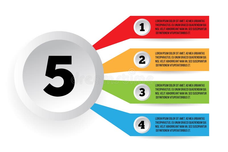 Modern Infographics Template with Circular and Rectangular Geometric ...