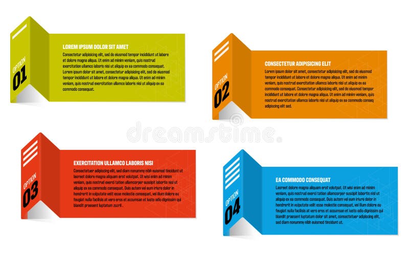 Modern Infographics Template with Sample Text Stock Vector ...