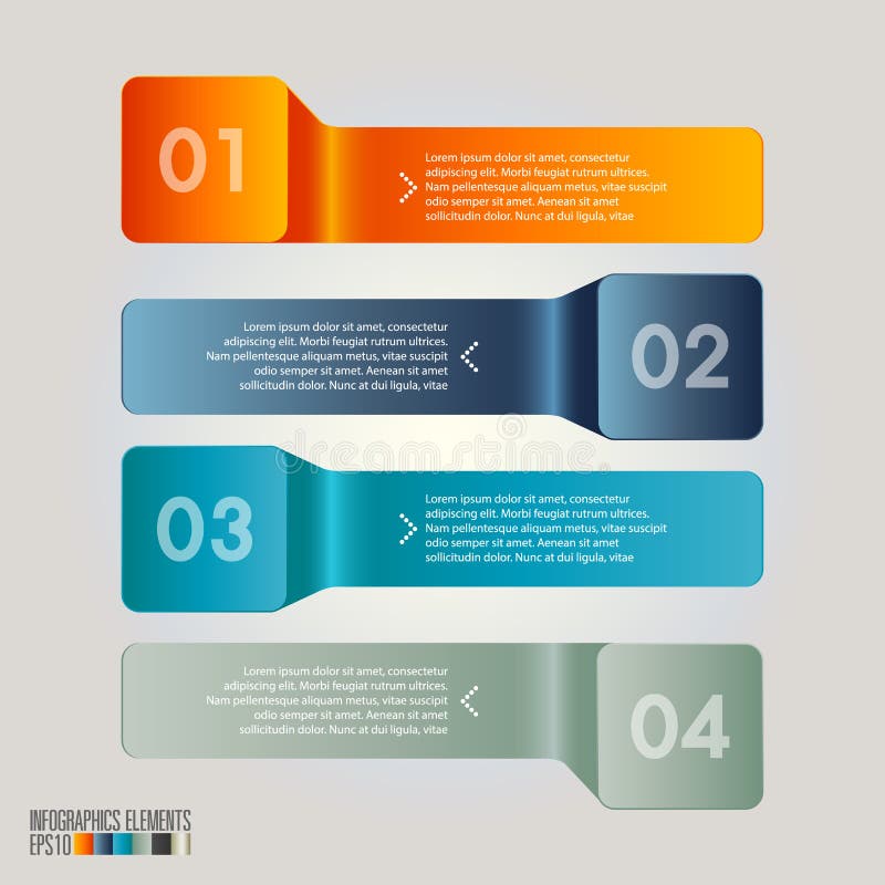 Abstract 3d Tag Infographics Stock Vector - Illustration of label ...