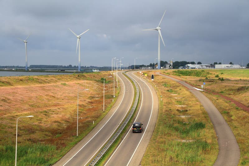 Modern Infrastructure in the Netherlands Editorial Stock Image - Image ...