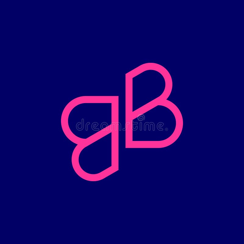 Modern Initial BB Logo Letter Simple and Creative Design Concept Stock ...