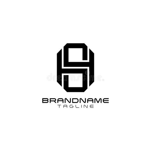 Modern Initial HS Logo Design Vector Stock Vector - Illustration of ...