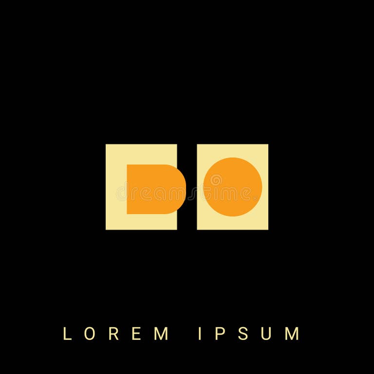 Modern Creative Shaped DO, OD D, O Logo. Initial Logo Designs Templete ...