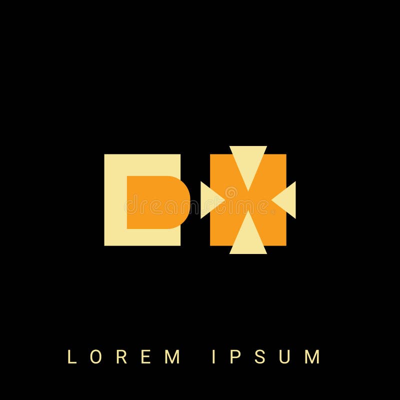 Modern Creative Shaped DX, XD, D, X Logo. Initial Logo Designs Templete ...
