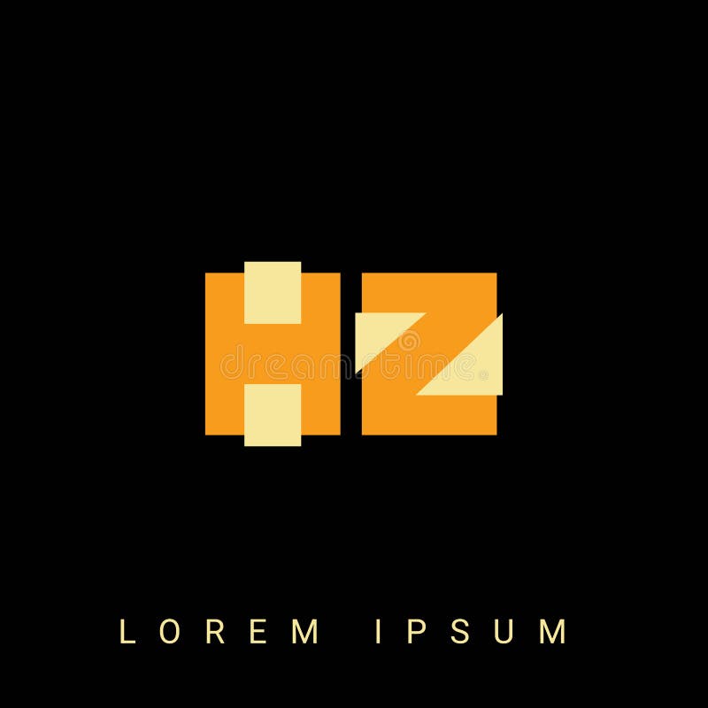 Modern Creative Shaped HZ, ZH, H, Z Logo. Initial Logo Designs Templete ...