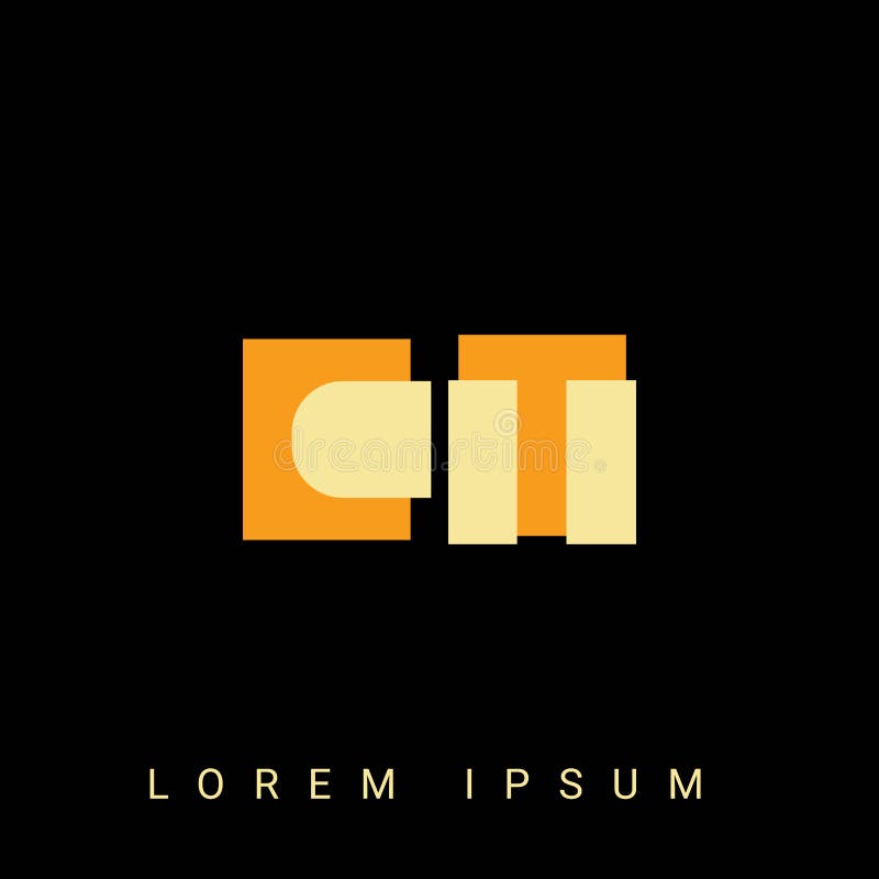 Modern Creative Shaped CT, TC C, T Logo. Initial Logo Designs Templete ...
