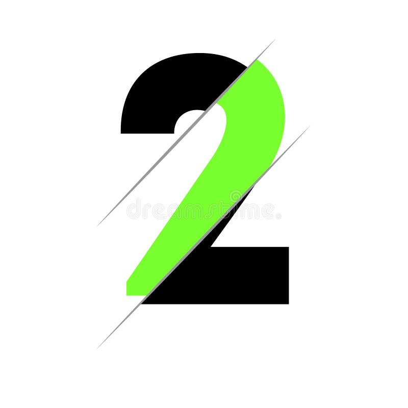 Modern Initial Number Cut Style Logo Stock Illustrations – 95 Modern ...