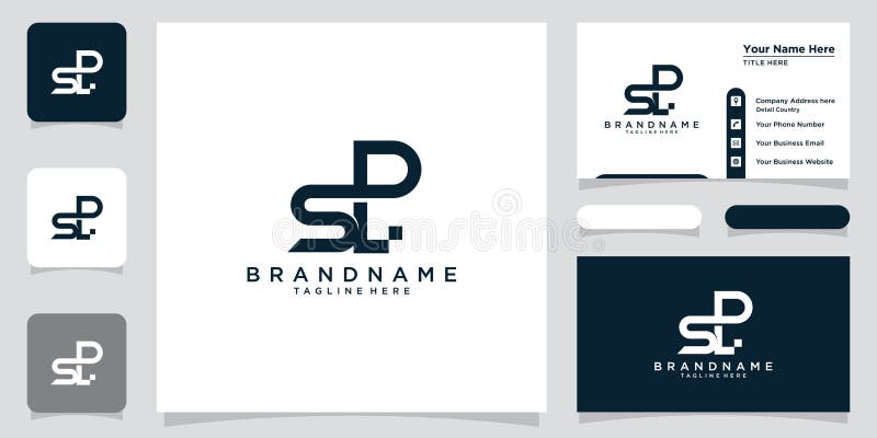 Modern Initial SPL Logo Design Vector, Abstract Logo Concept Stock ...