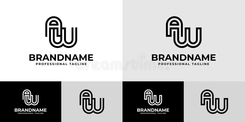Modern Initials AW Logo, Suitable for Business with AW or WA Initials ...