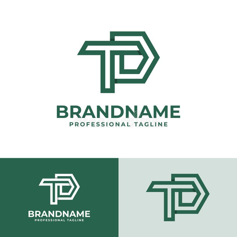 Modern Initials TD Logo, Suitable for Business with DT or TD Initials ...
