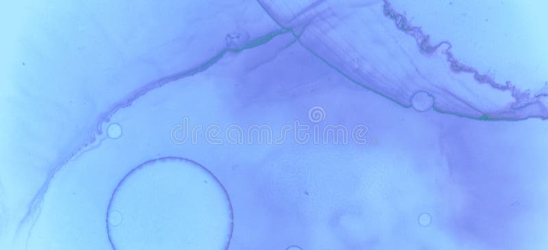 Modern Ink Stains Texture. Blue Pastel Fluid Stock Photo - Image of ...