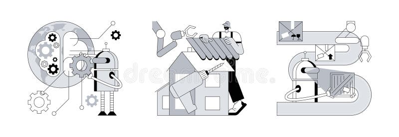 Modern Innovation Abstract Concept Vector Illustrations. Stock Vector ...