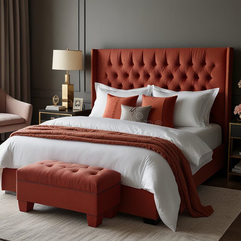 Modern Innovative and Beautiful Bed Designs Stock Illustration ...