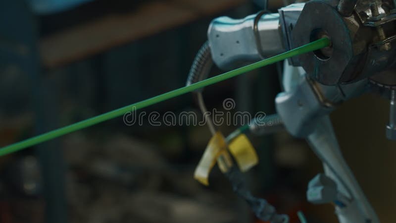 Modern Insulation Making Machine Located Inside of a Factory. Creative ...