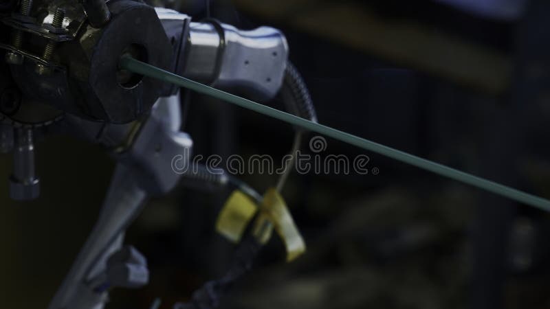 Modern Insulation Making Machine Located Inside of a Factory. Creative ...